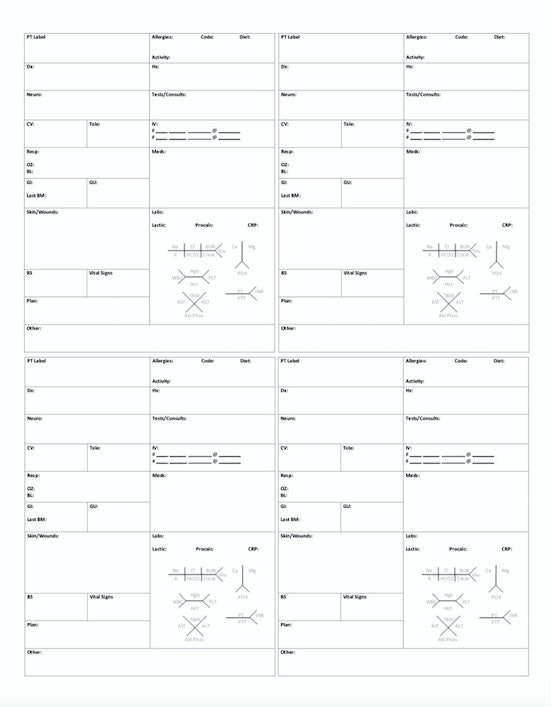 Medical Surgical Report Sheet (4)| Medical Surgical Nurse | Nursing ...