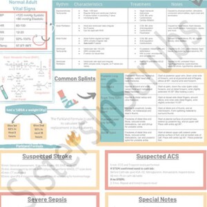Nursing Cheat Sheets | Nursing School | Nurse Gift | Digital Download ...
