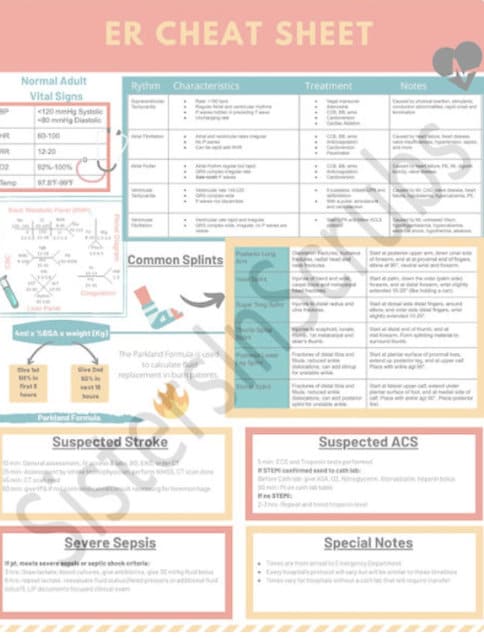 Nursing Cheat Sheets | Nursing School | Nurse Gift | Digital Download ...