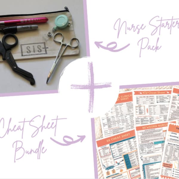 Nurse Badge Reel Cheat Sheets - Etsy