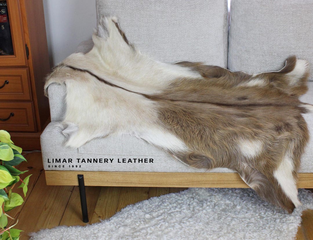 Real Goat Skin Rug | Soft Natural Goat Hide | Boho Home Accent - Etsy