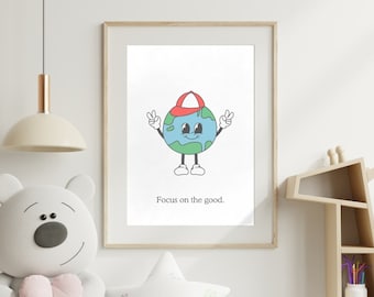 Groovy Educational Poster, Vintage Classroom, Retro Motivational Art ...