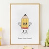 Groovy Set of 8 Educational Posters, Vintage Classroom Decor, Retro ...