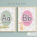 Watercolor Pastel Classroom Decor, Alphabet Posters, Animal Letters ...