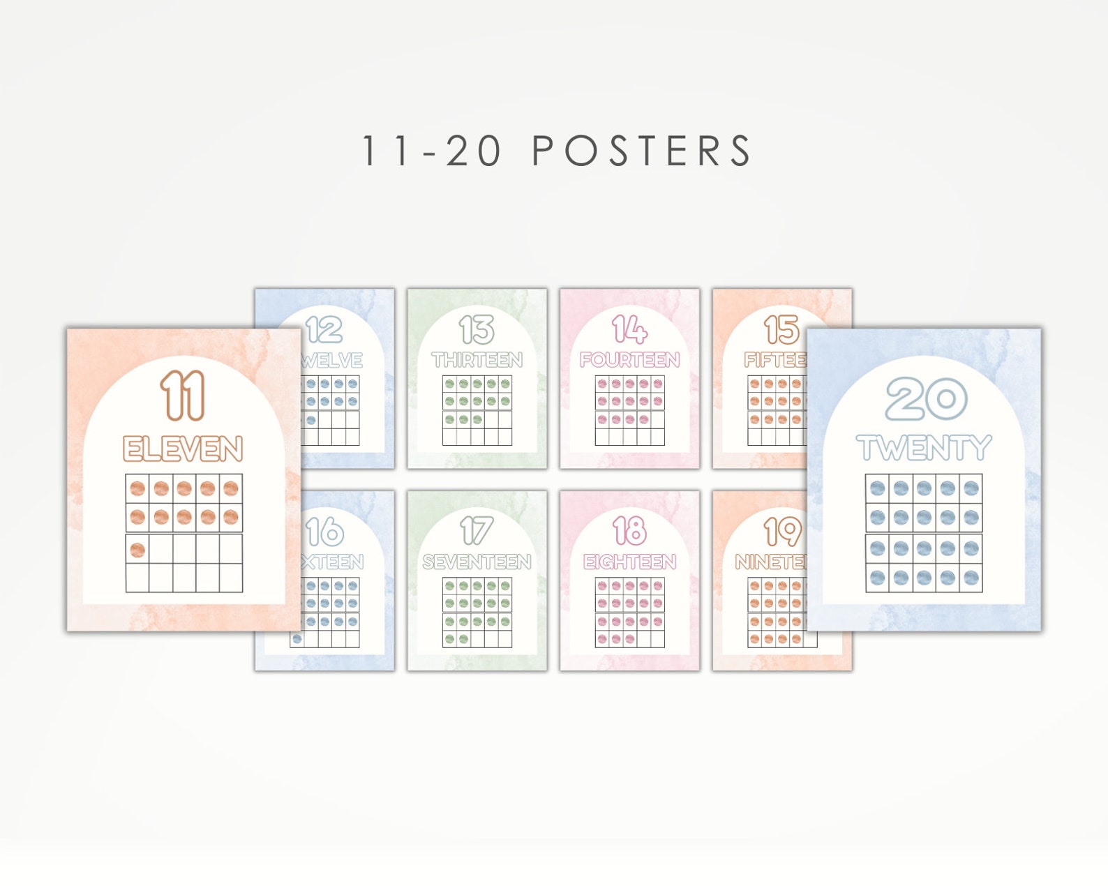 Number Ten Frame Classroom Posters, Printable Education Posters ...