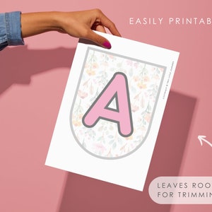 Watercolor Pastel Classroom Decor, Bulletin Board Letters, Editable in ...