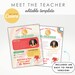 Back to School, Meet the Teacher Editable Canva Template, Colorful ...
