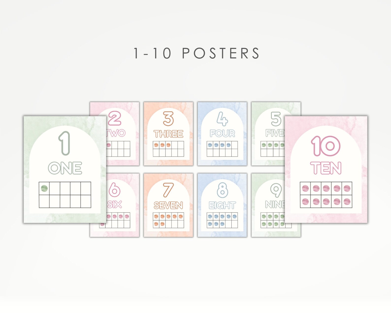 Number Ten Frame Classroom Posters, Printable Education Posters ...
