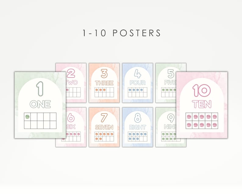 Number Ten Frame Classroom Posters, Printable Education Posters ...