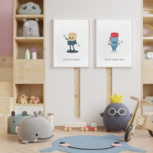 Groovy Set of 8 Educational Posters, Vintage Classroom Decor, Retro ...