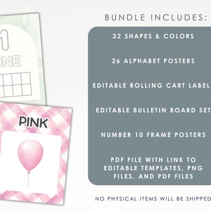 Watercolor Pastel Classroom Decor Bundle, Bulletin Board, Editable in ...