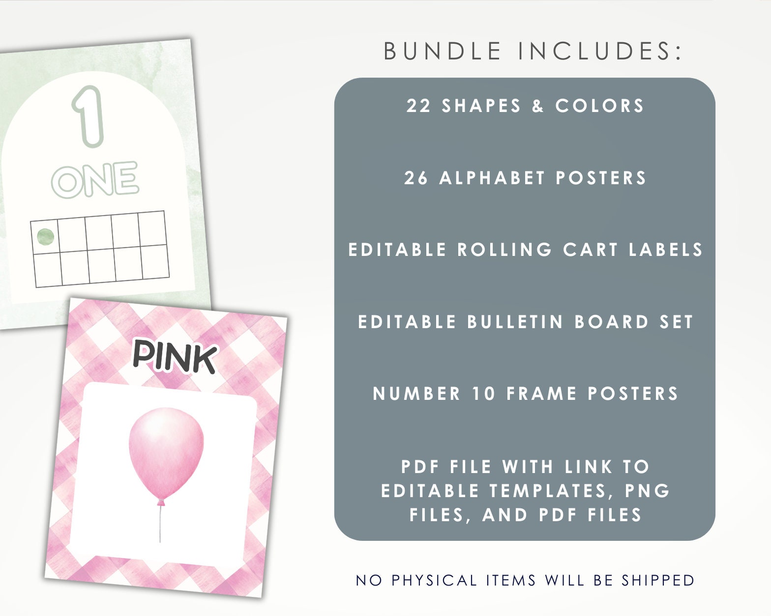 Watercolor Pastel Classroom Decor Bundle, Bulletin Board, Editable in ...