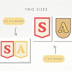 Groovy Retro Classroom Bulletin Board Letters, Editable in Canva ...