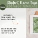 Plant Lady Classroom Decor, Student Name Tags Editable Canva Template ...