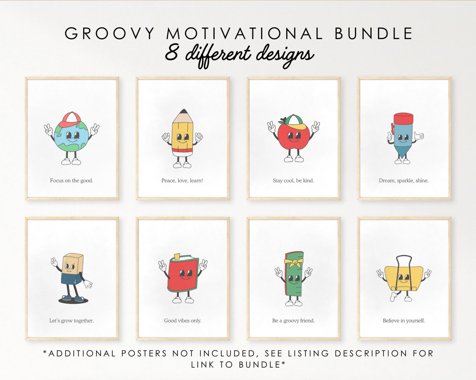 Groovy Educational Poster, Vintage Classroom, Retro Motivational Art ...