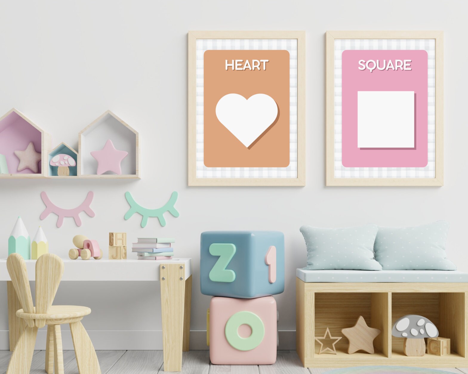 Classroom Shapes and Colors Printable Education Posters, Watercolor ...