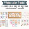 Watercolor Pastel Classroom Decor, Alphabet Posters, Animal Letters ...