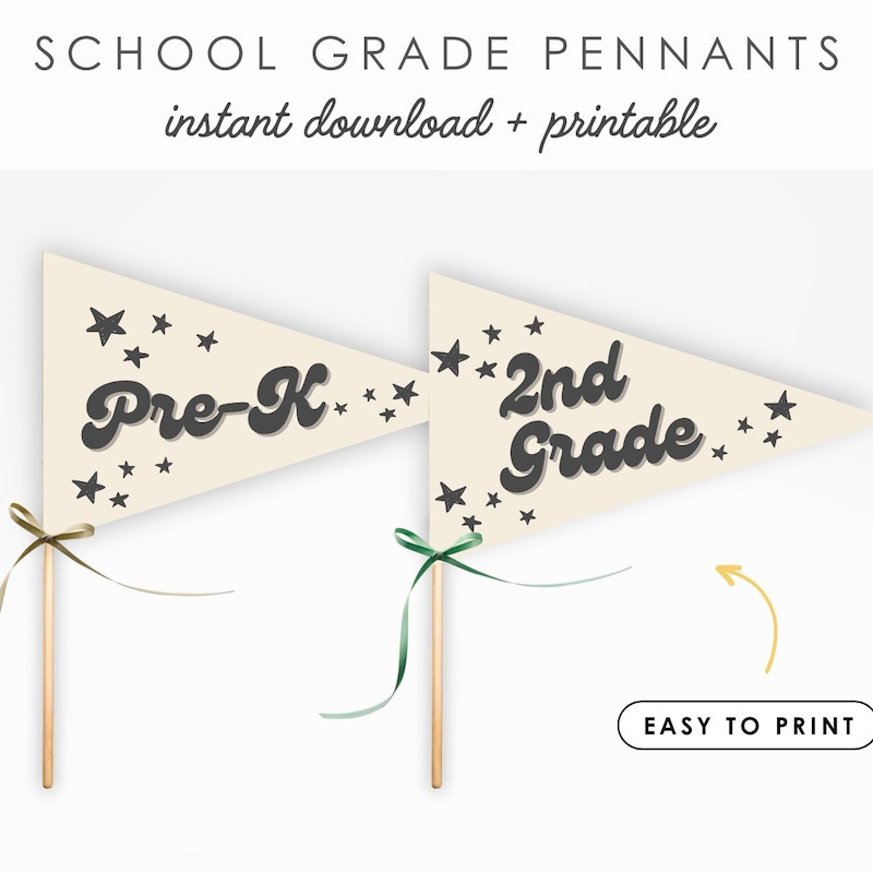 Banderín escolar - Etsy México