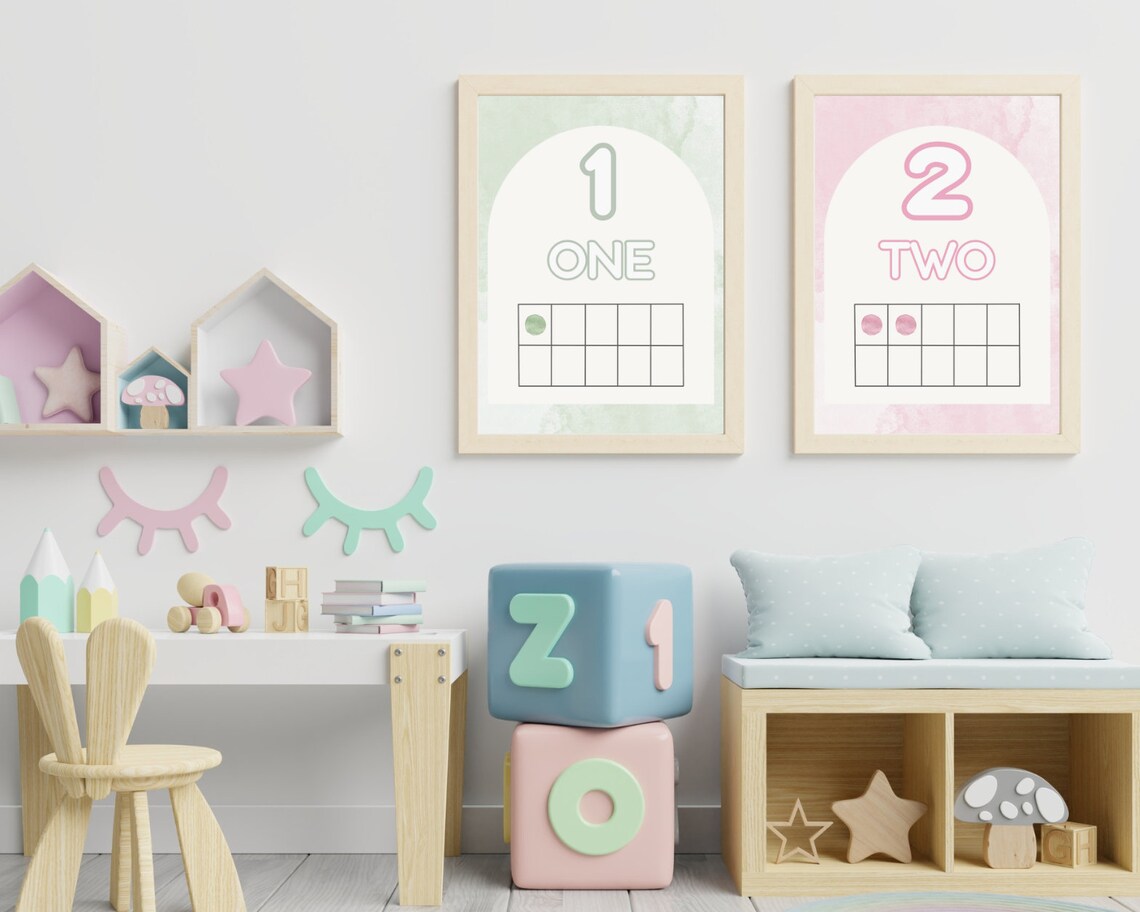 Number Ten Frame Classroom Posters, Printable Education Posters ...