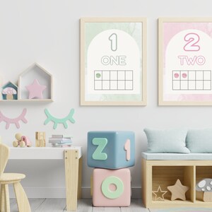 Number Ten Frame Classroom Posters, Printable Education Posters ...