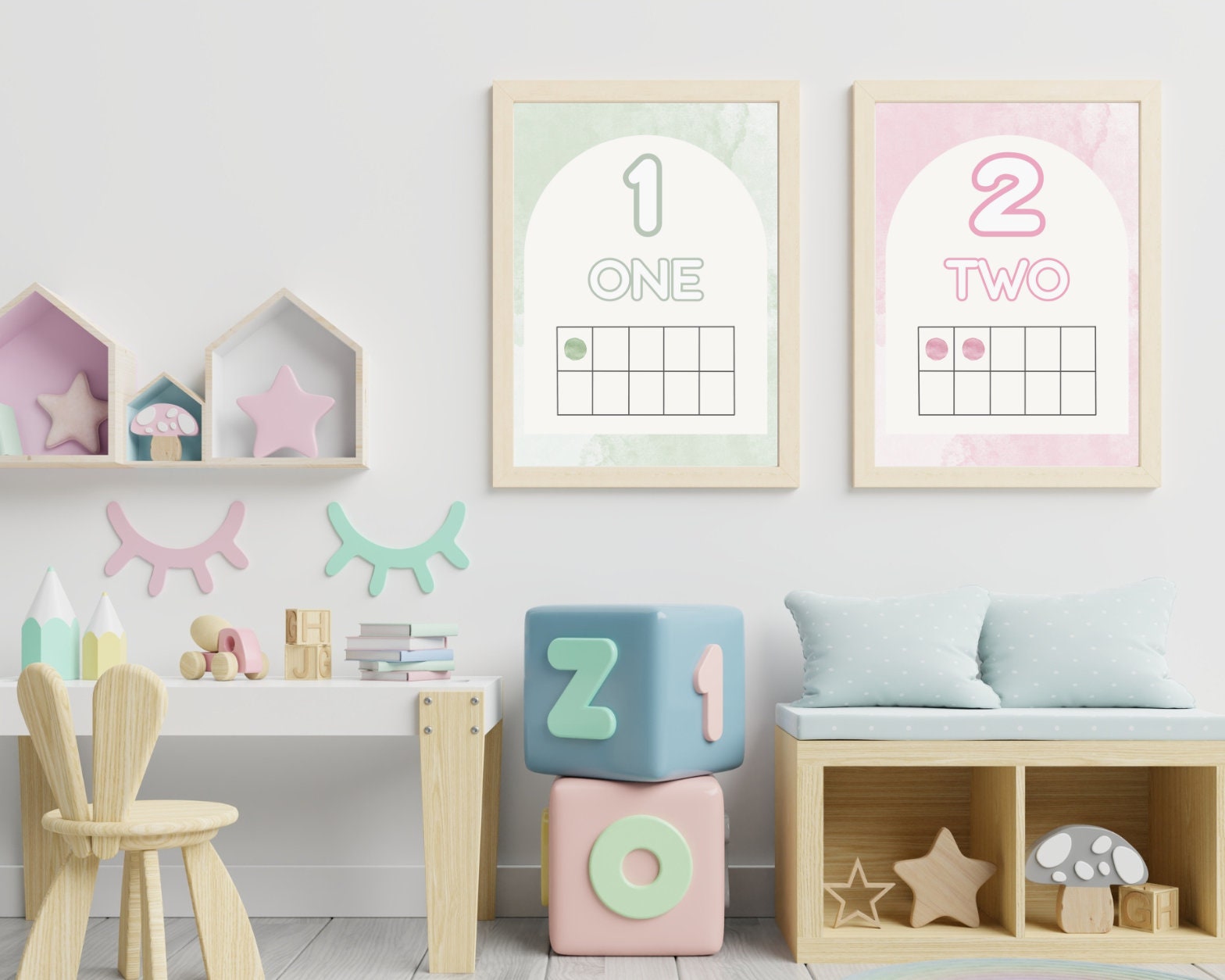 Number Ten Frame Classroom Posters, Printable Education Posters ...