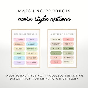 Neutral Educational Poster, Playroom Watercolor Artwork, Colorful ...