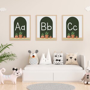 Plant Lady Classroom Decor, Alphabet Posters, Boho, Two Styles, Letter ...