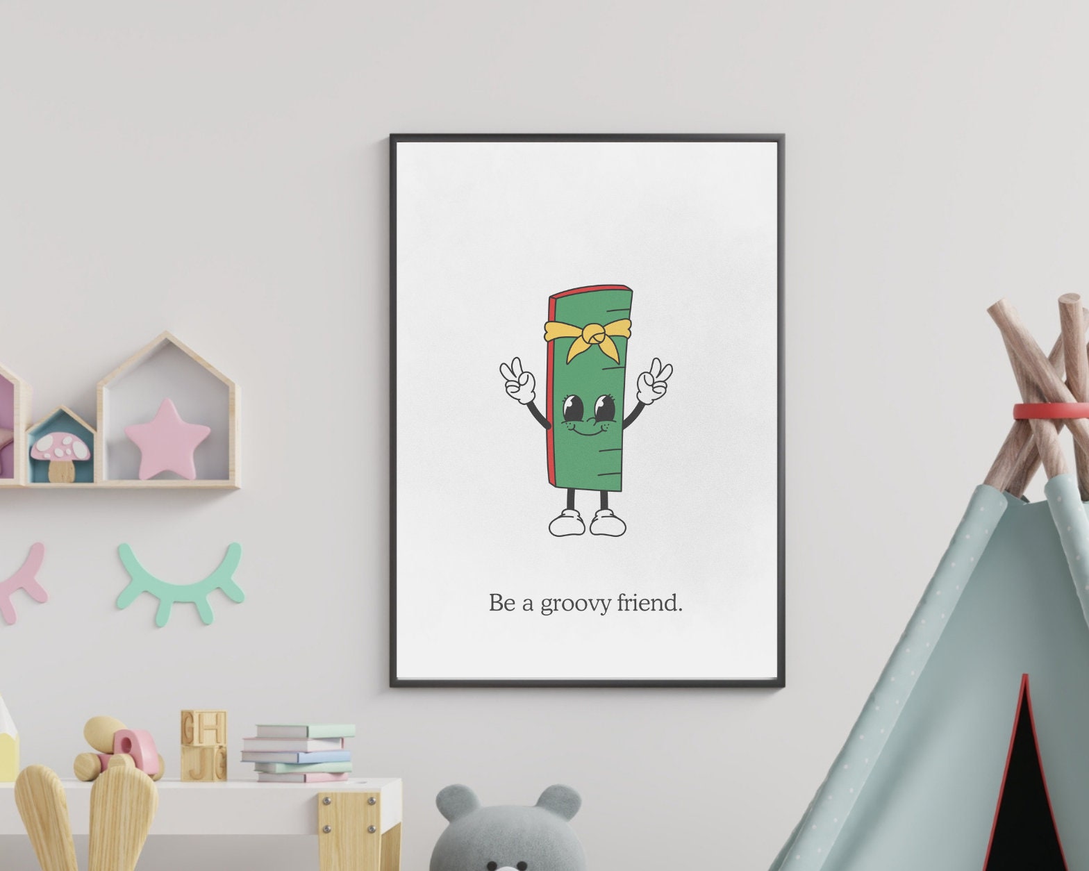 Groovy Educational Poster, Vintage Classroom, Retro Motivational Art ...