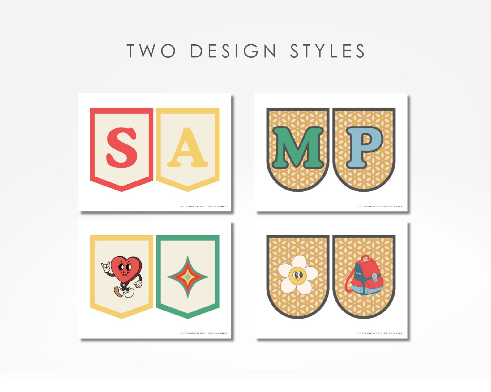 Groovy Retro Classroom Bulletin Board Letters, Editable in Canva ...