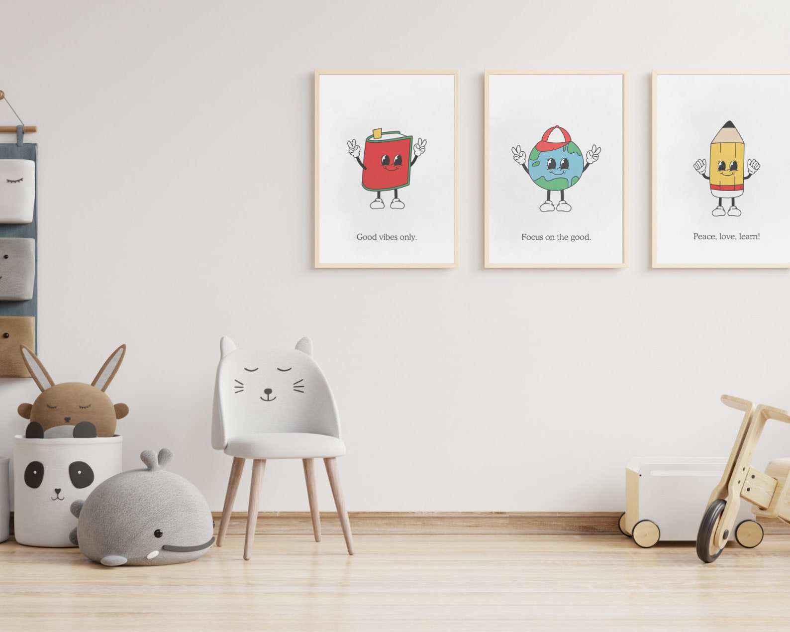 Groovy Set of 8 Educational Posters, Vintage Classroom Decor, Retro ...