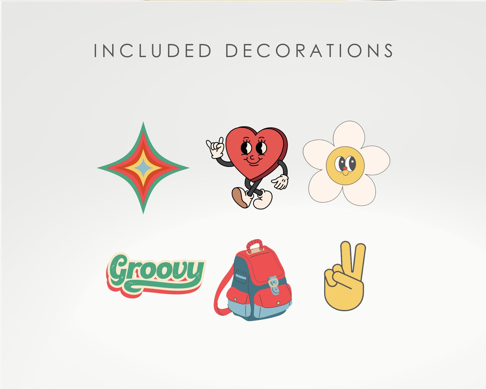 Groovy Retro Classroom Bulletin Board Letters, Editable in Canva ...