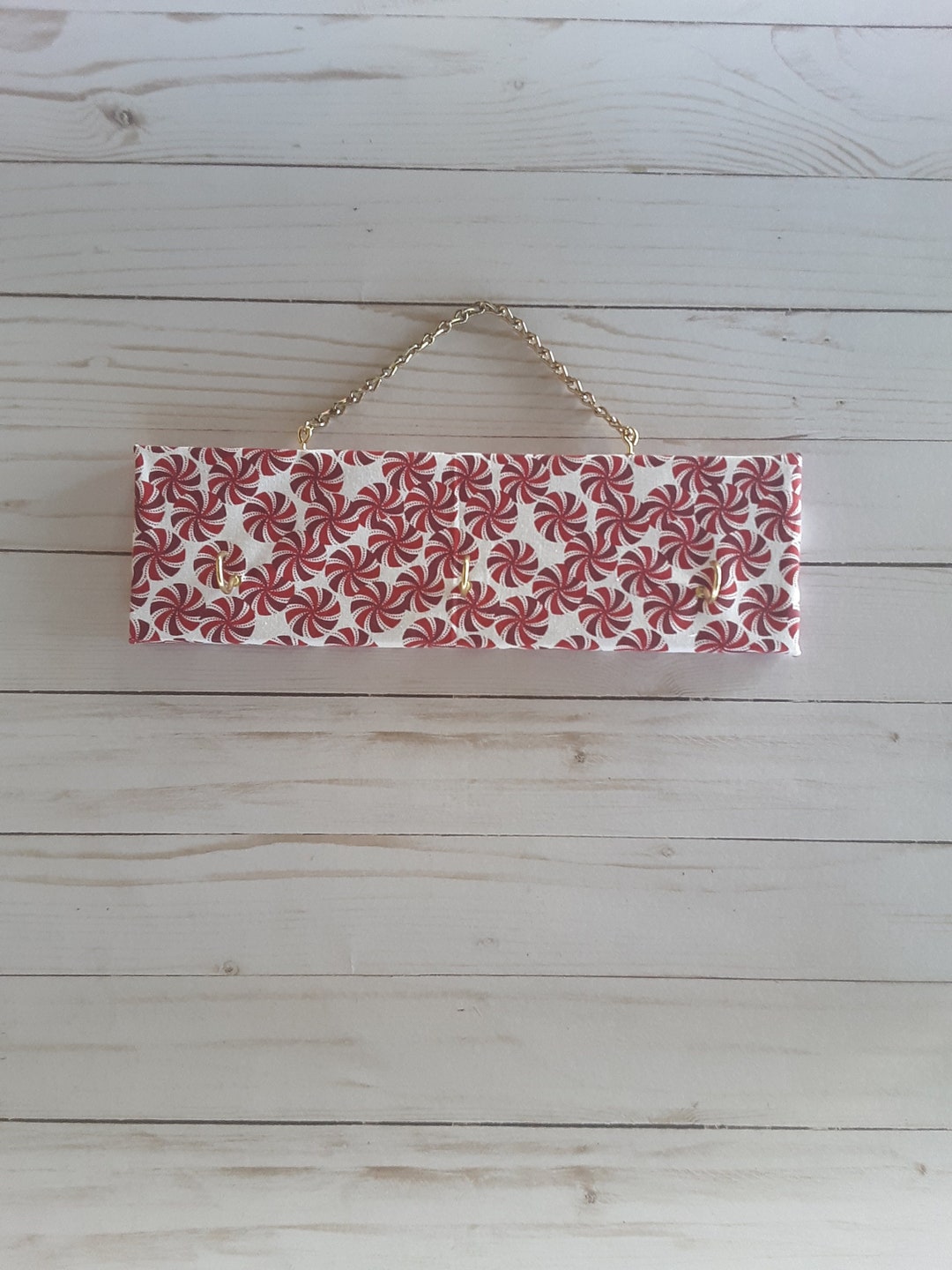 Candy Cane Holiday Key Hanger, Wall Organizer - Etsy