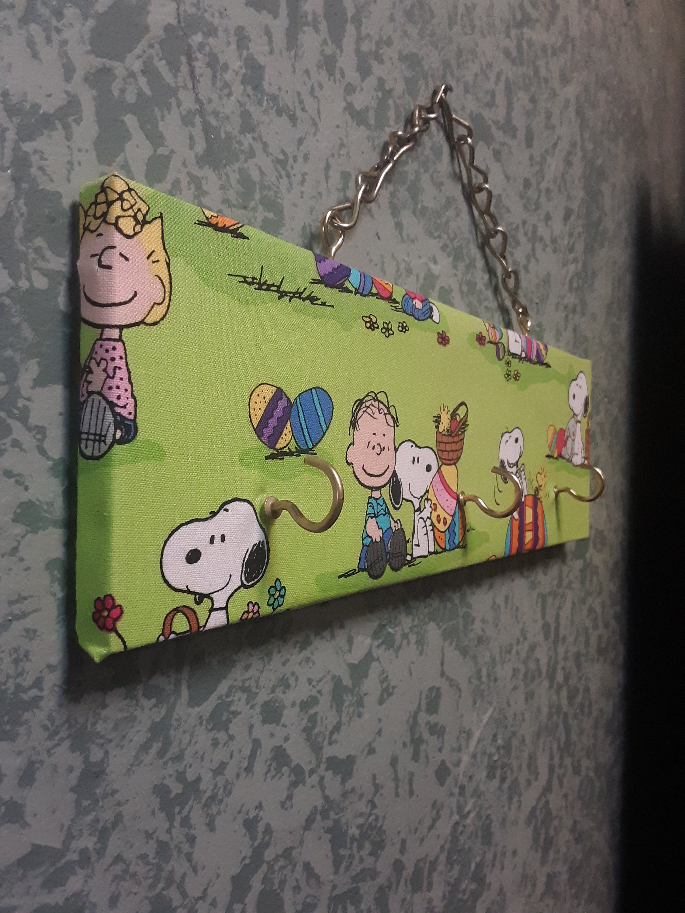 Snoopy Easter Key Holder, Peanuts Key Hanger, Charlie Brown Home Decor ...