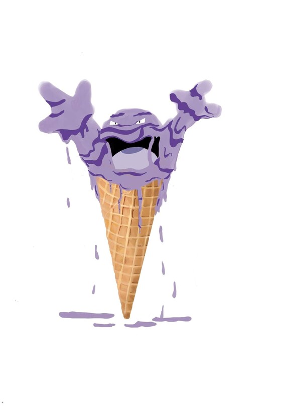 Muk Sticker Pokemon Sticker Vinyl Laminated Water Resistant - Etsy