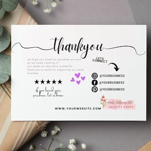 Business Appreciation Thank You Cards Customizable Logo Area 4x 2.5, 5 ...