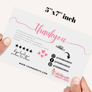 Business Appreciation Thank You Cards Customizable Logo Area 4x 2.5, 5 ...