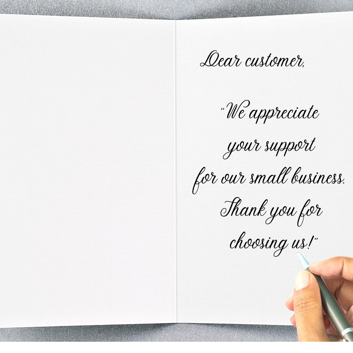 Notecard Set Thank You Note Custom Name Personalized Card Set - Etsy