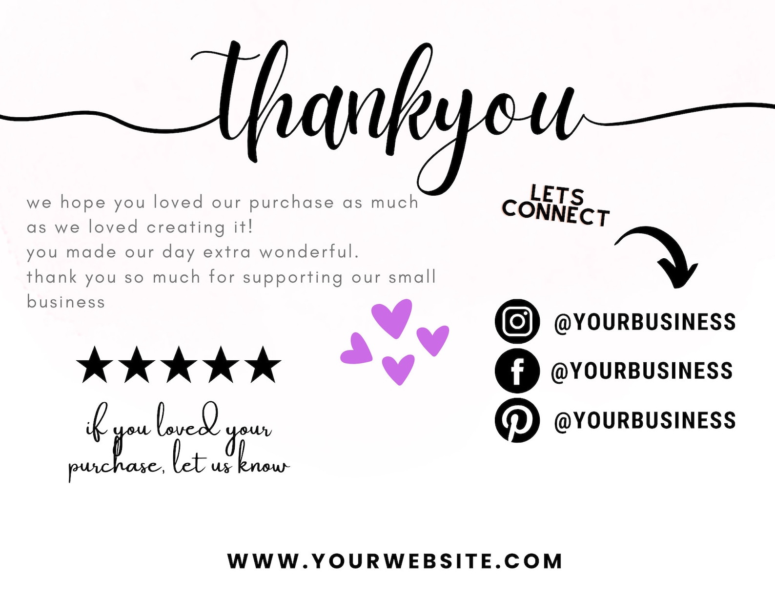 Business Appreciation Thank You Cards Customizable Logo Area 4x 2.5, 5 ...