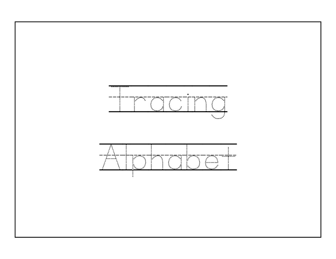 Tracing Alphabet uppercase and Lowercase Kindergarten Worksheets, Kids ...