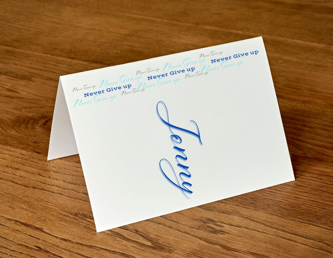 Notecard Set Thank You Note Custom Name Personalized Card Set - Etsy