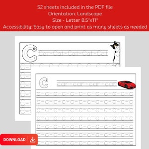 Tracing Alphabet (uppercase and Lowercase) - Kindergarten Worksheets ...