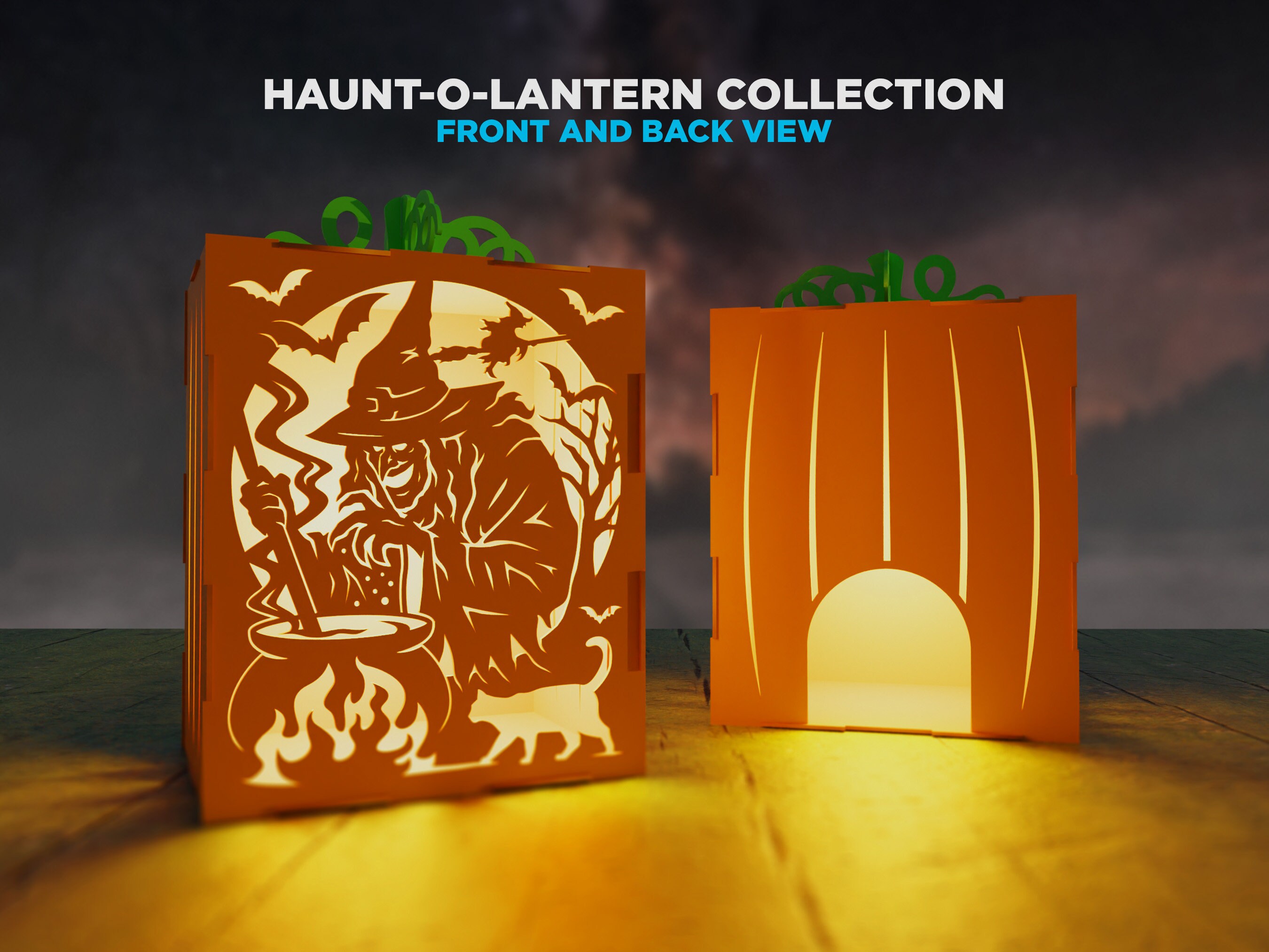 Scary Halloween Haunt-o-lantern - Etsy