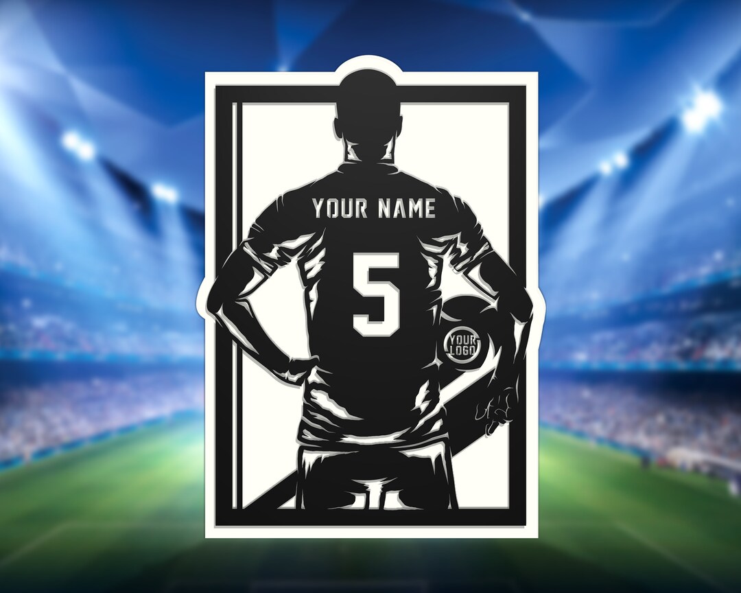 Soccer Player Sign Customizable - Etsy
