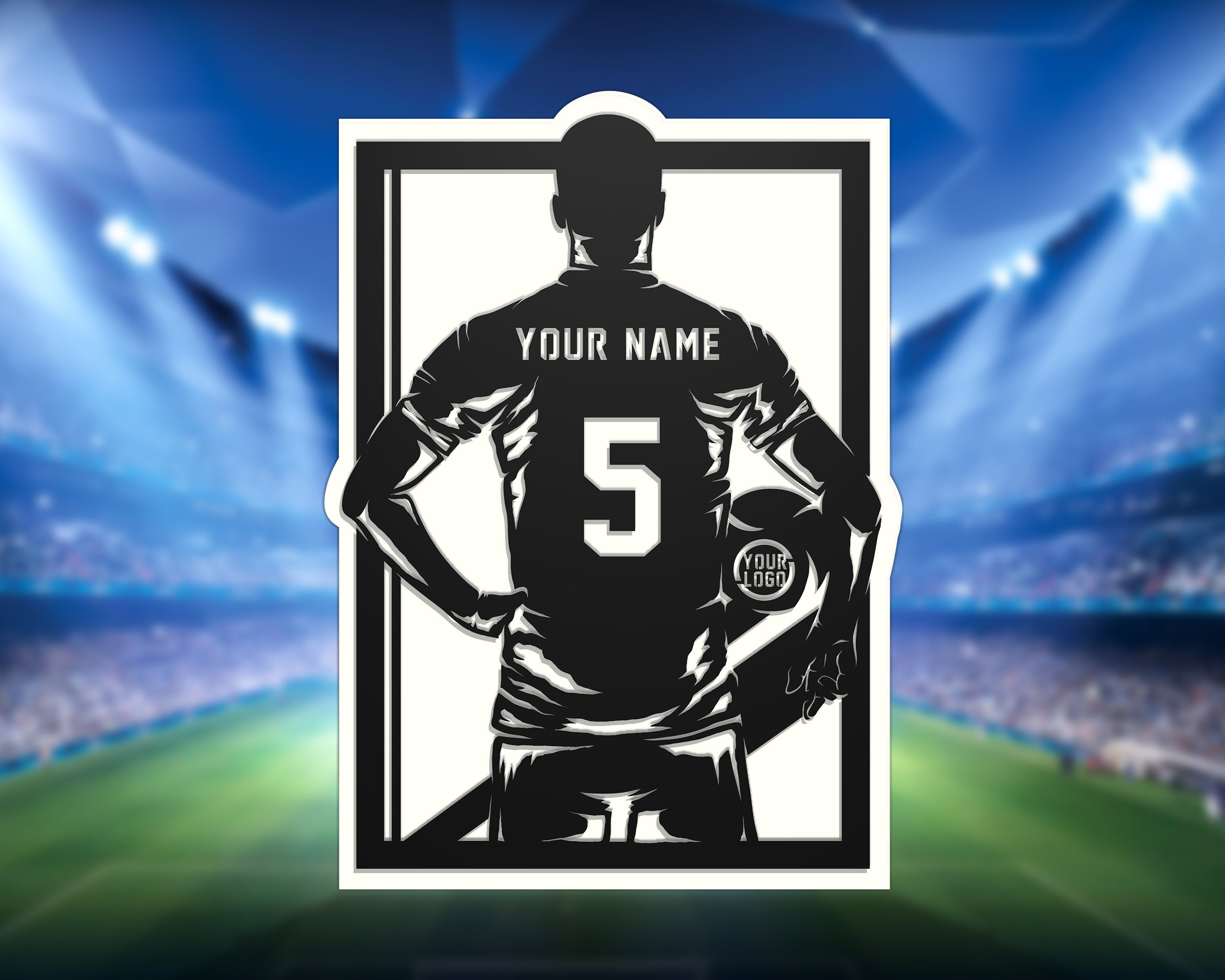 Soccer Player Sign Customizable - Etsy