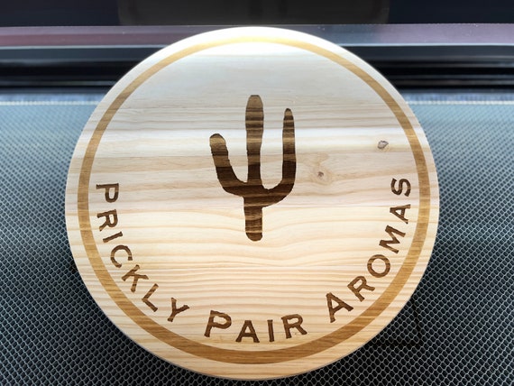 17 Round Pine Laser Engraved Sign | Etsy
