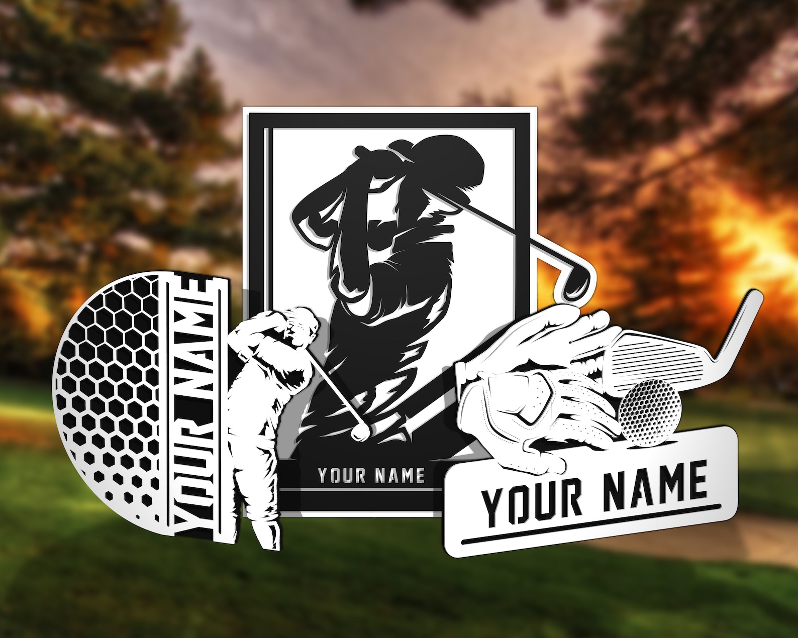 Golf Ball Sign Customizable - Etsy