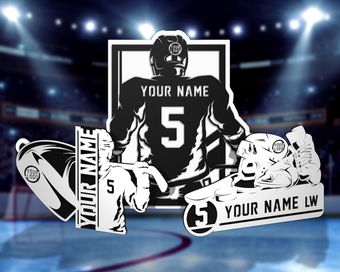 Hockey Player Sign Customizable - Etsy