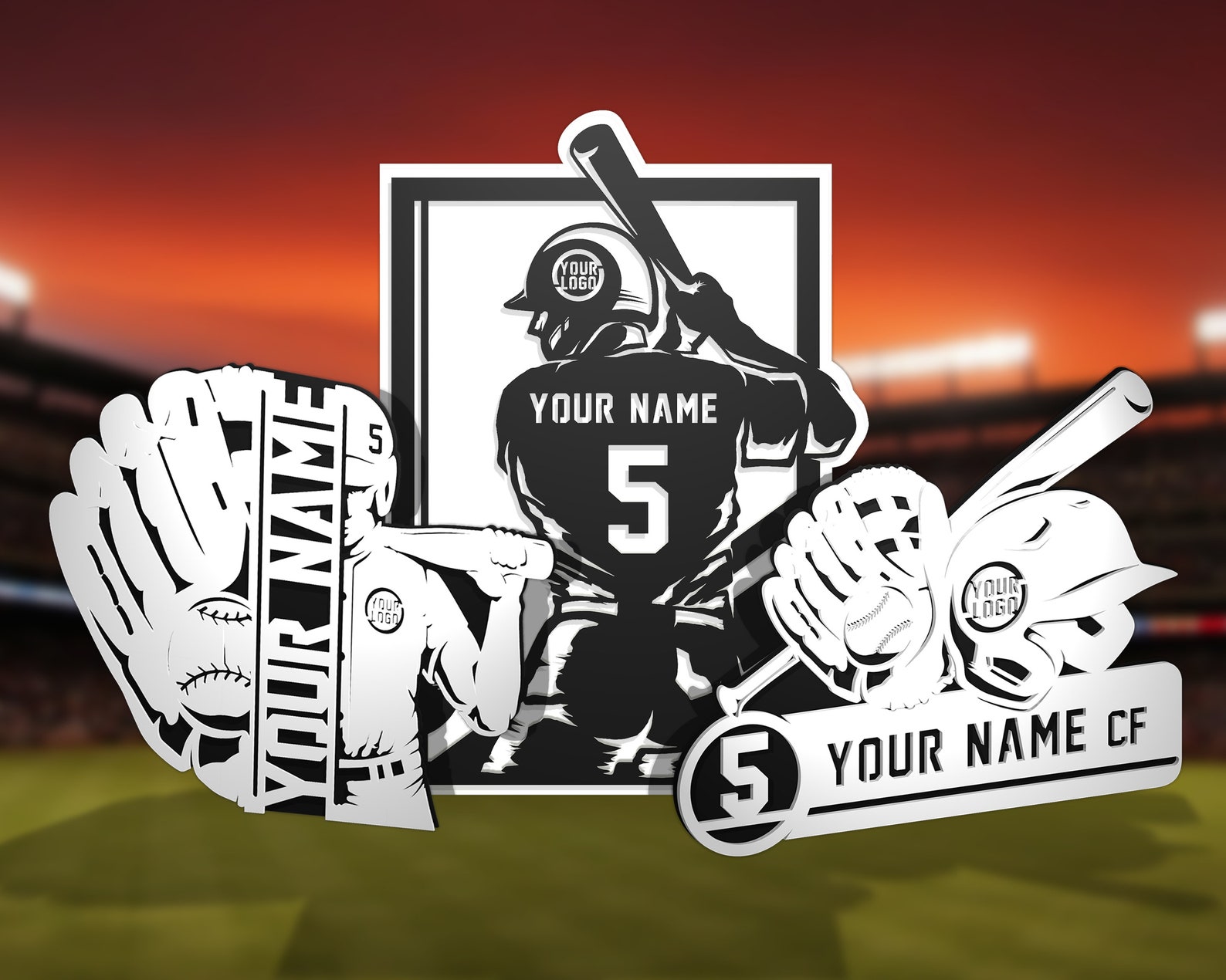 Baseball Player Customizable Sign - Etsy