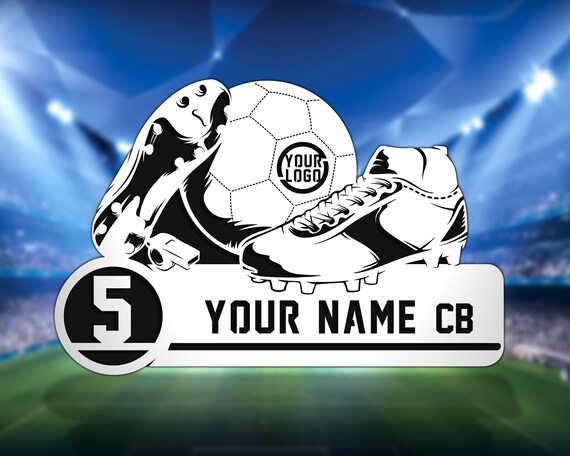 Soccer Ball Sign Customizable | Etsy