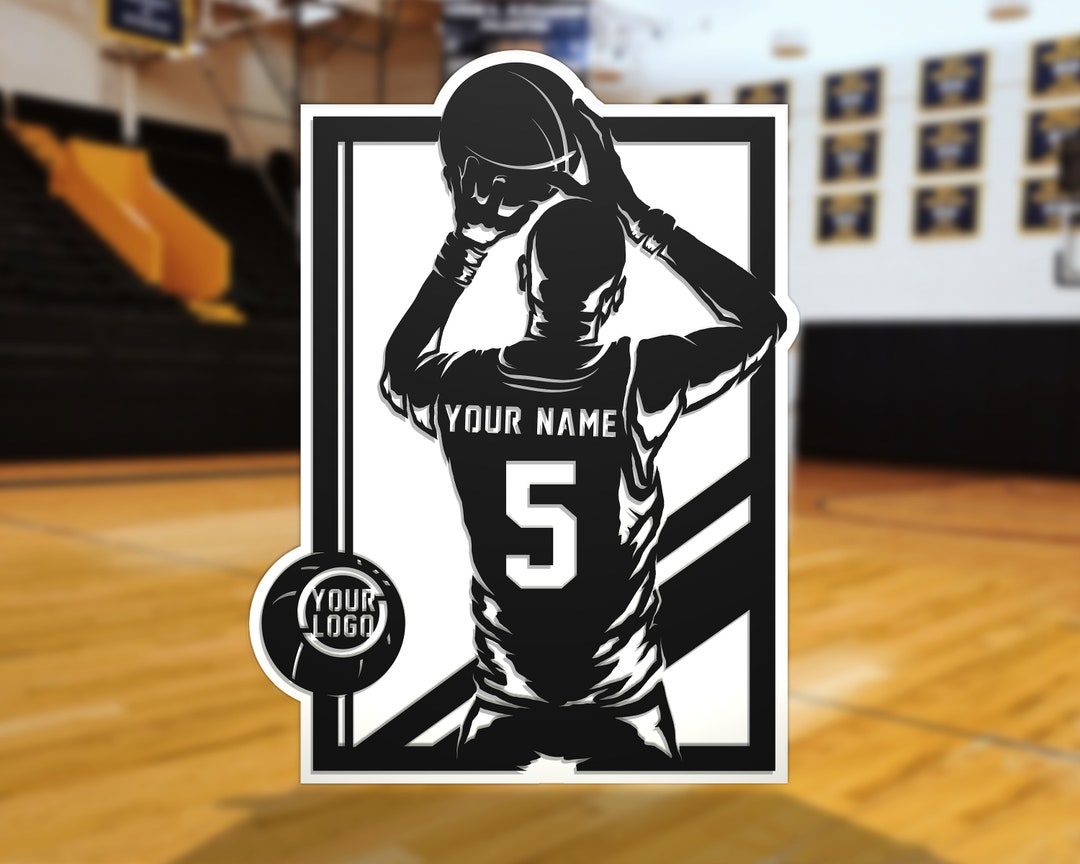 Basketball Player Sign Customizable - Etsy